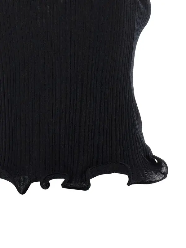 Fendi Logo Cotton Tank Top