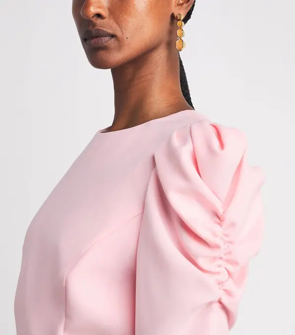 Carolina Herrera Crepe Midi Dress