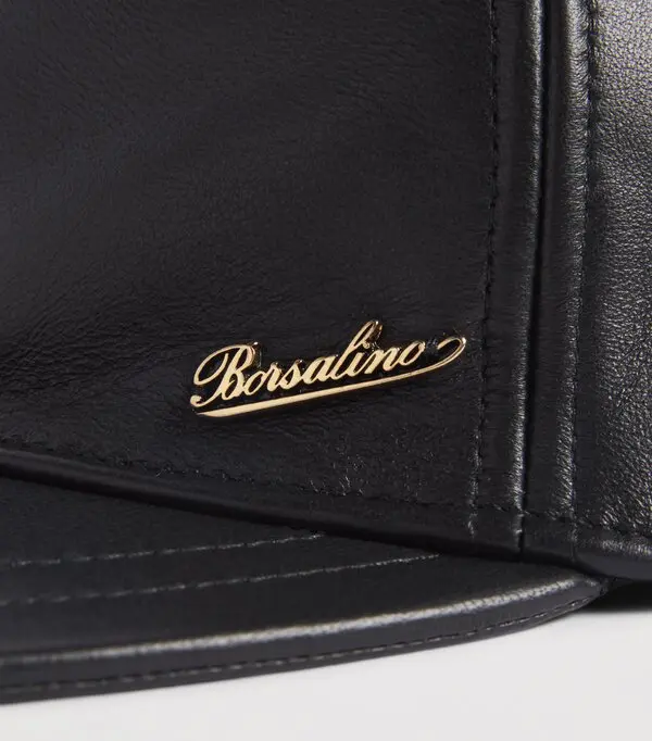 Borsalino Leather Baseball Cap