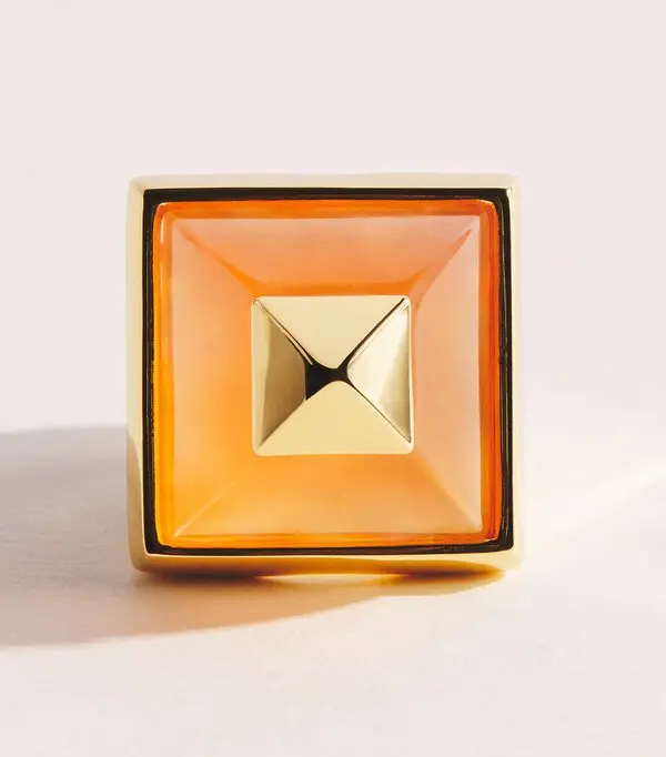 Eddie Borgo Plated Sugarloaf Pyramid Ring