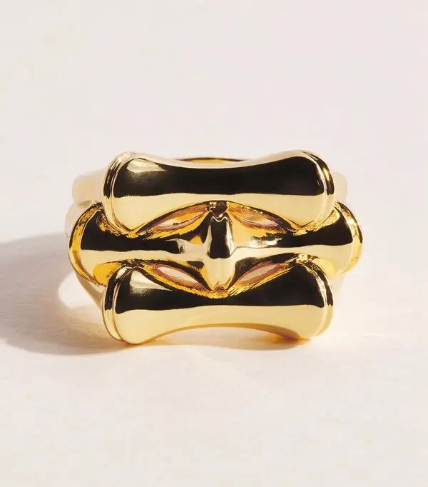 Eddie Borgo Plated Bambù Signet Ring