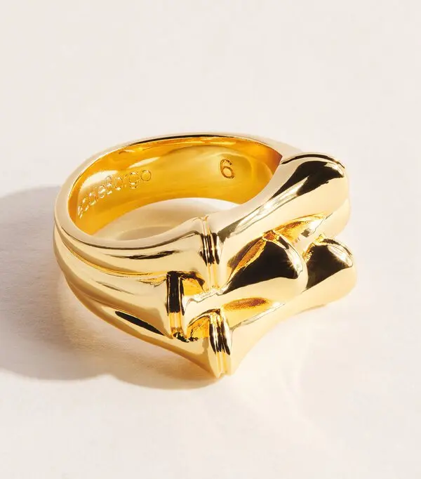 Eddie Borgo Plated Bambù Signet Ring