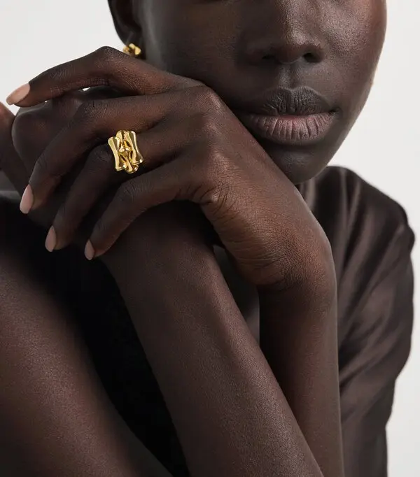 Eddie Borgo Plated Bambù Signet Ring