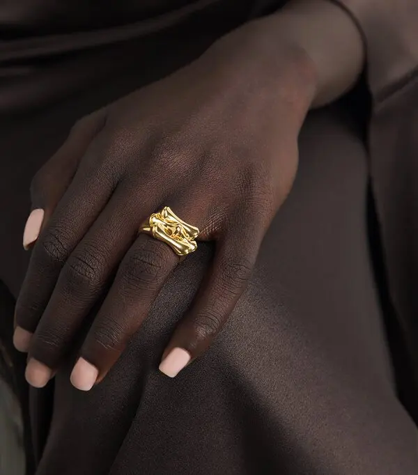 Eddie Borgo Plated Bambù Signet Ring