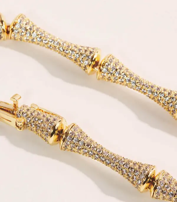 Eddie Borgo Plated Pavé Bambù Necklace