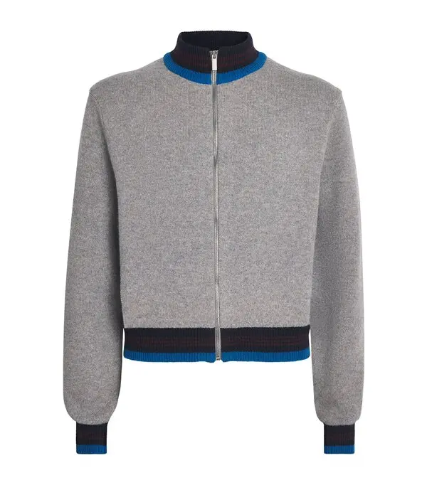 SYSTEM Wool-cotton Zip-up Cardigan