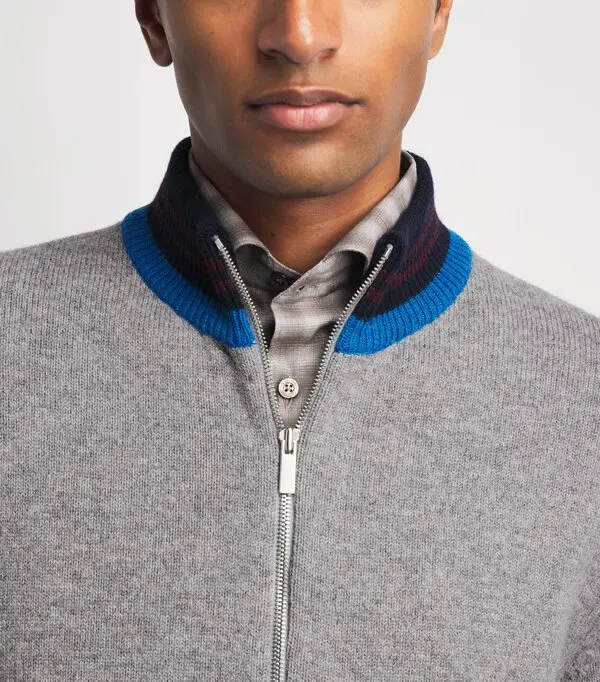 SYSTEM Wool-cotton Zip-up Cardigan