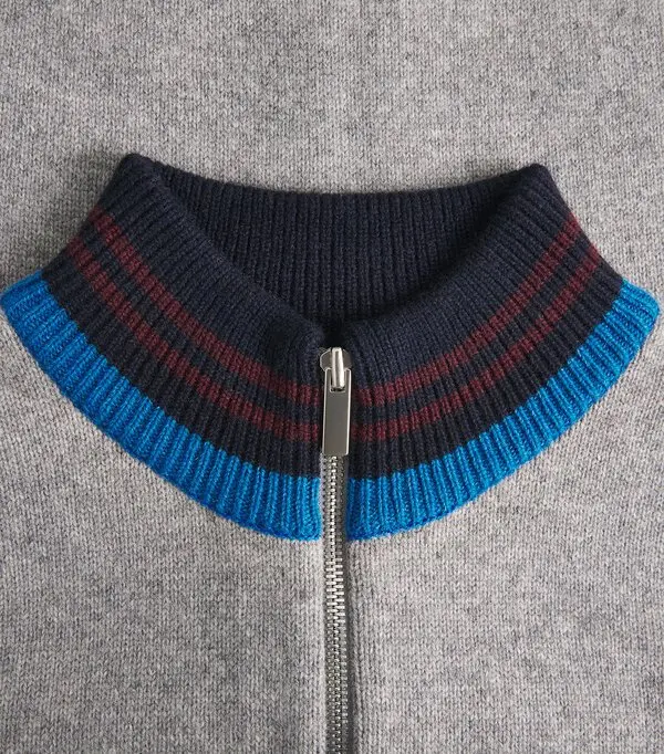 SYSTEM Wool-cotton Zip-up Cardigan