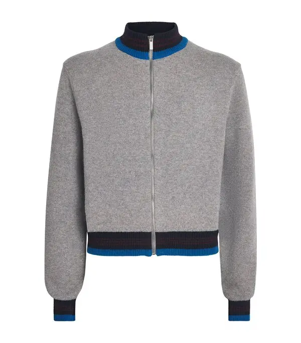SYSTEM Wool-cotton Zip-up Cardigan