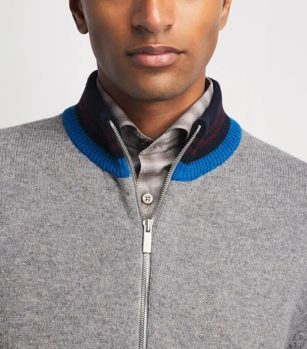 SYSTEM Wool-cotton Zip-up Cardigan