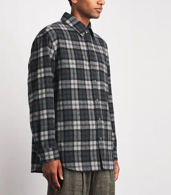 SYSTEM Wool-blend Check Shirt