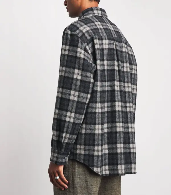 SYSTEM Wool-blend Check Shirt