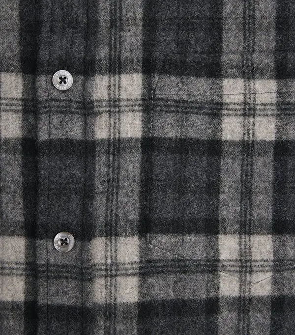 SYSTEM Wool-blend Check Shirt