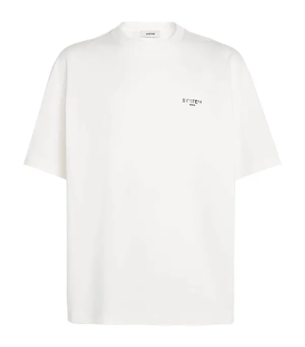 SYSTEM Cotton Logo T-shirt