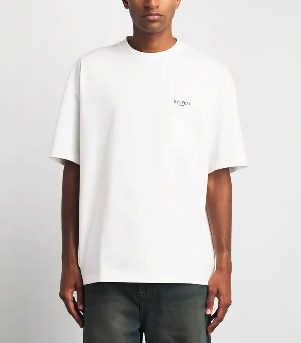SYSTEM Cotton Logo T-shirt