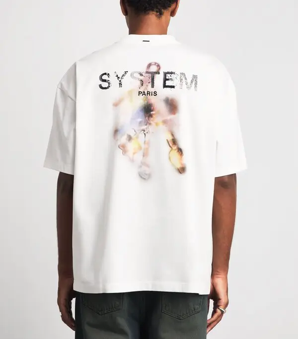 SYSTEM Cotton Logo T-shirt