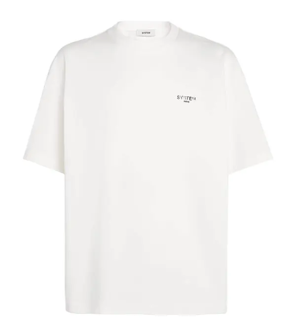 SYSTEM Cotton Logo T-shirt