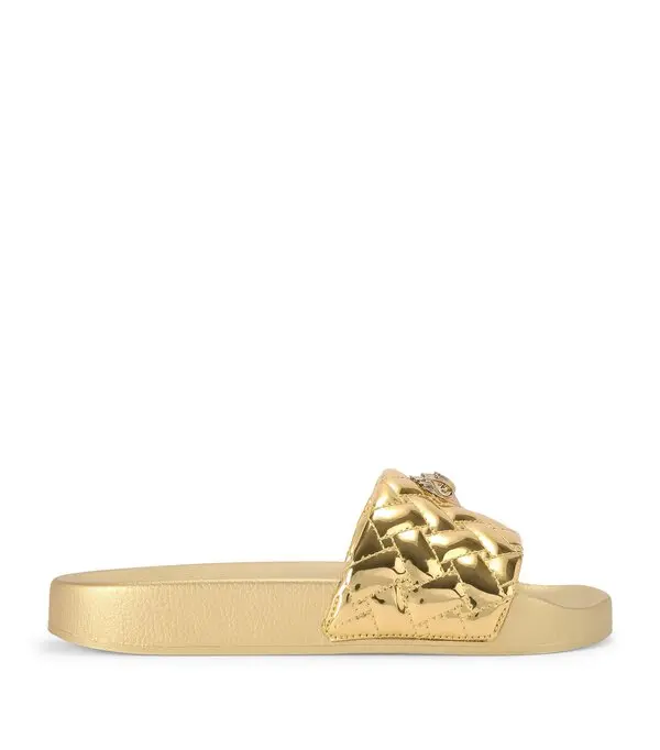 Kurt Geiger Meena Eagle Slides - Gold