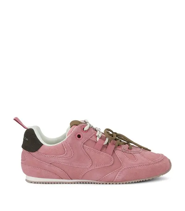 Kurt Geiger Suede Slim Runner Sneakers - Pink