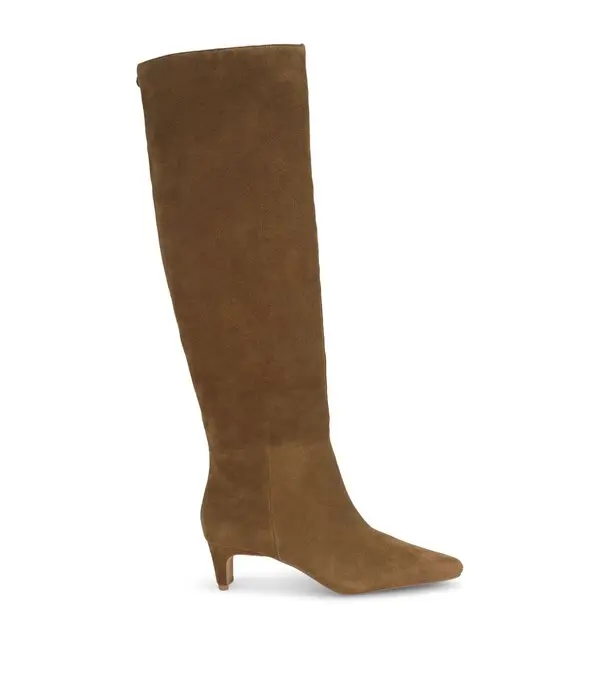 Kurt Geiger Suede Bella Knee-high Boots - Beige