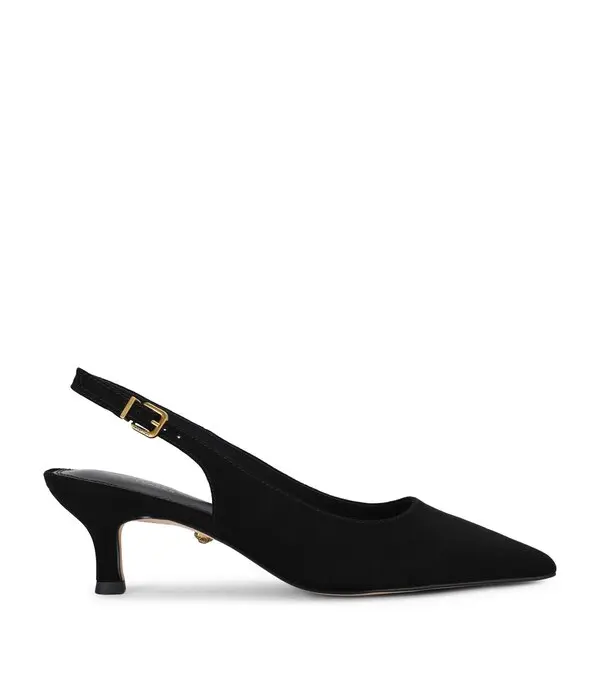 Kurt Geiger Suede Stepney Slingback Pumps - Black