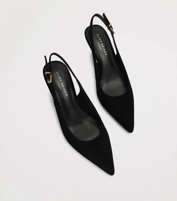 Kurt Geiger Suede Stepney Slingback Pumps