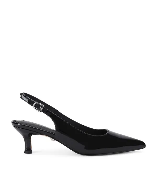 Kurt Geiger Patent Leather Stepney Slingback Pumps - Black