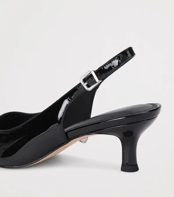Kurt Geiger Patent Leather Stepney Slingback Pumps