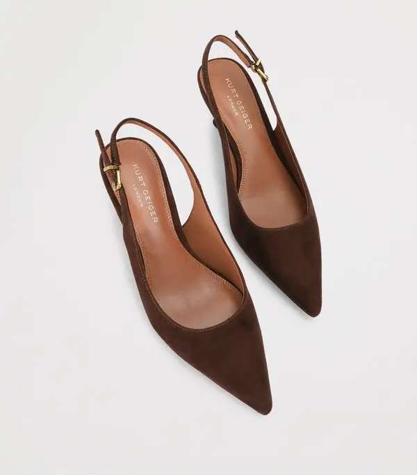 Kurt Geiger Suede Stepney Slingback Pumps