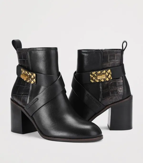 Kurt Geiger Leather Marylebone Ankle Boots