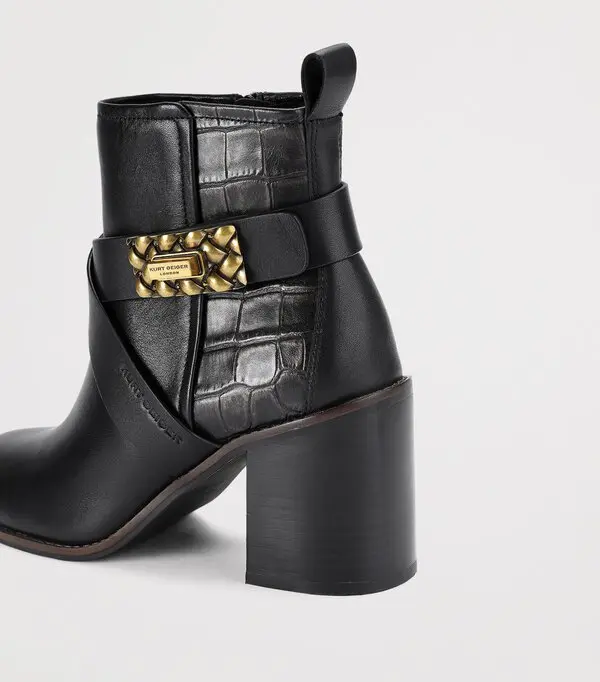 Kurt Geiger Leather Marylebone Ankle Boots
