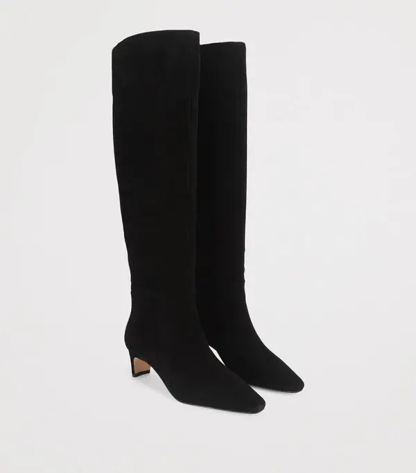 Kurt Geiger Suede Ascot Knee-high Boots