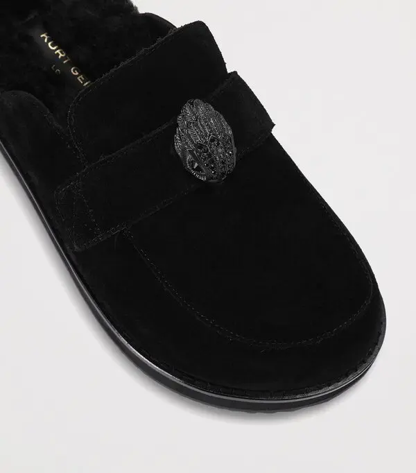 Kurt Geiger Suede Eagle Clog Mules