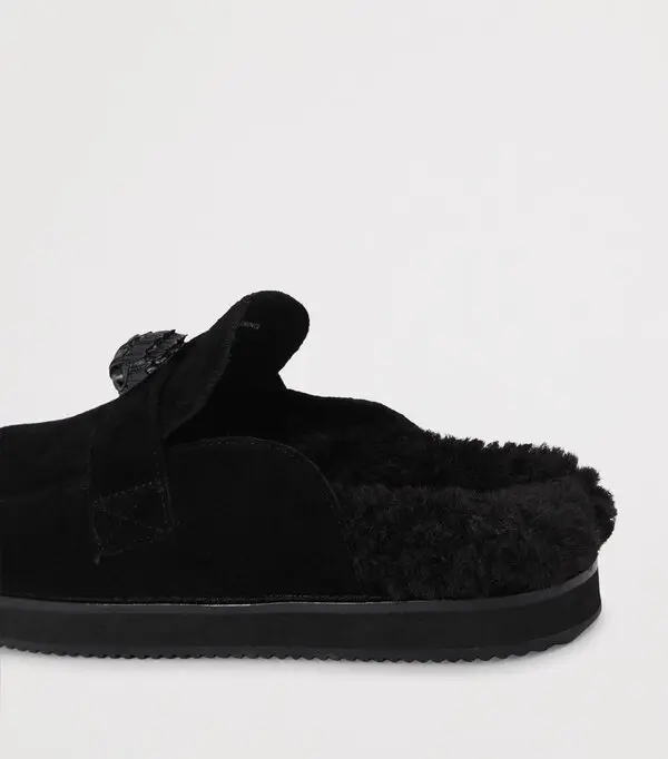 Kurt Geiger Suede Eagle Clog Mules