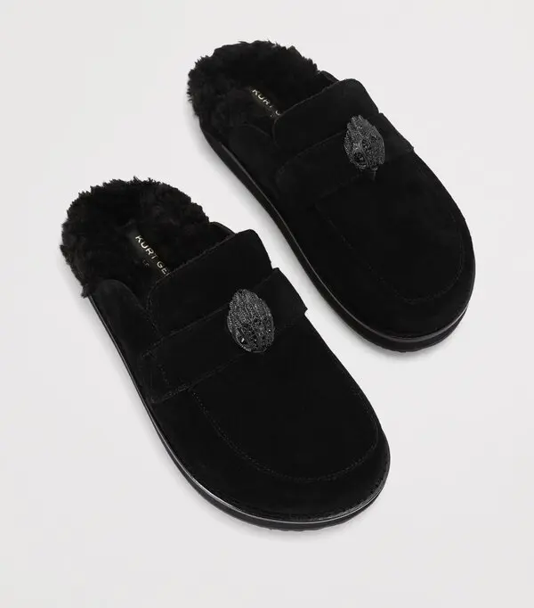 Kurt Geiger Suede Eagle Clog Mules