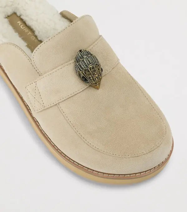 Kurt Geiger Suede Eagle Clog Mules