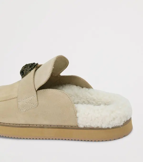 Kurt Geiger Suede Eagle Clog Mules