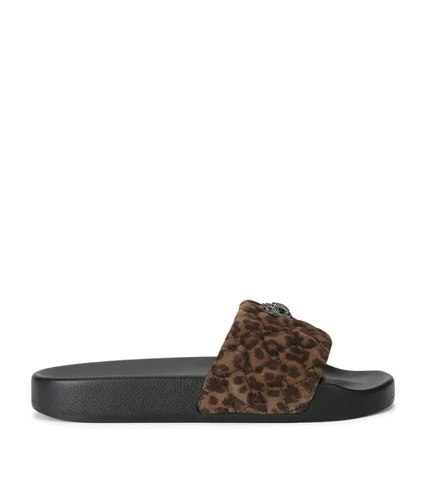 Kurt Geiger Meena Eagle Slides - Brown