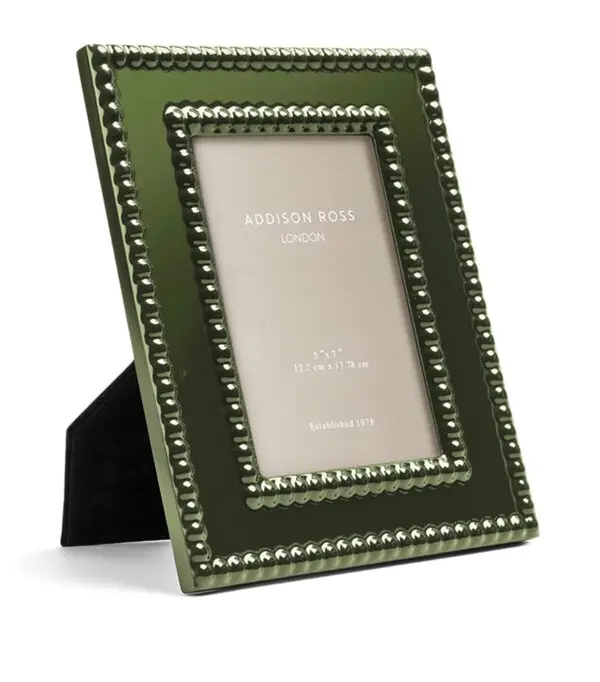 ADDISON ROSS LONDON Lacquer Bobbin Picture Frame - Green