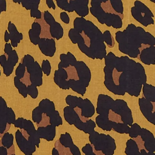 Saint Laurent Wool Leopard Cassandre Scarf - Black