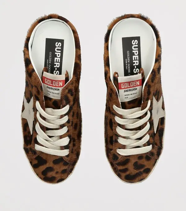 GOLDEN GOOSE Leopard-print Super-star Sabot Sneakers