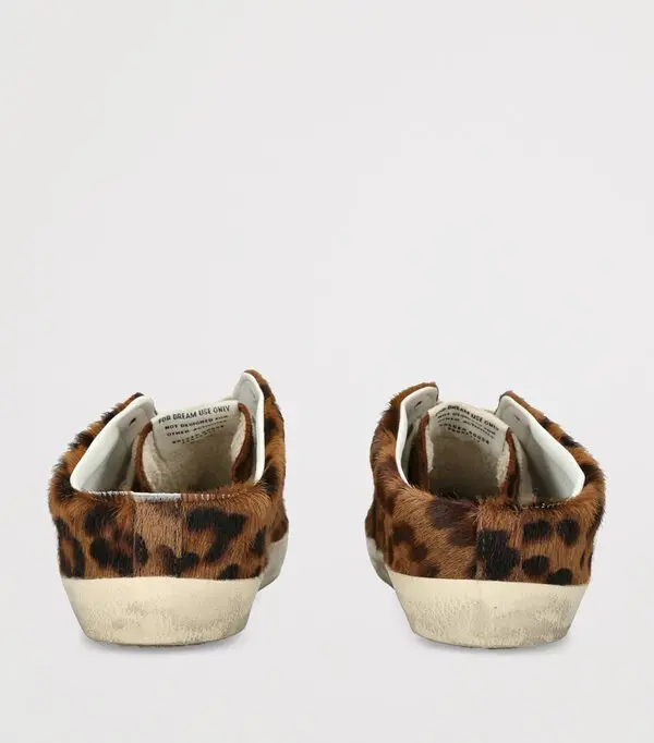 GOLDEN GOOSE Leopard-print Super-star Sabot Sneakers