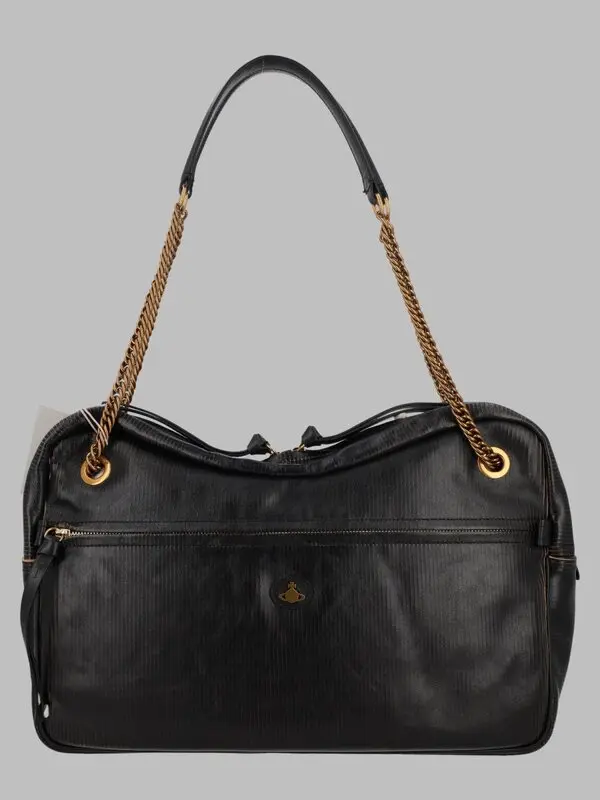 VIVIENNE WESTWOOD Dolce Large Shoulder Bag - Black
