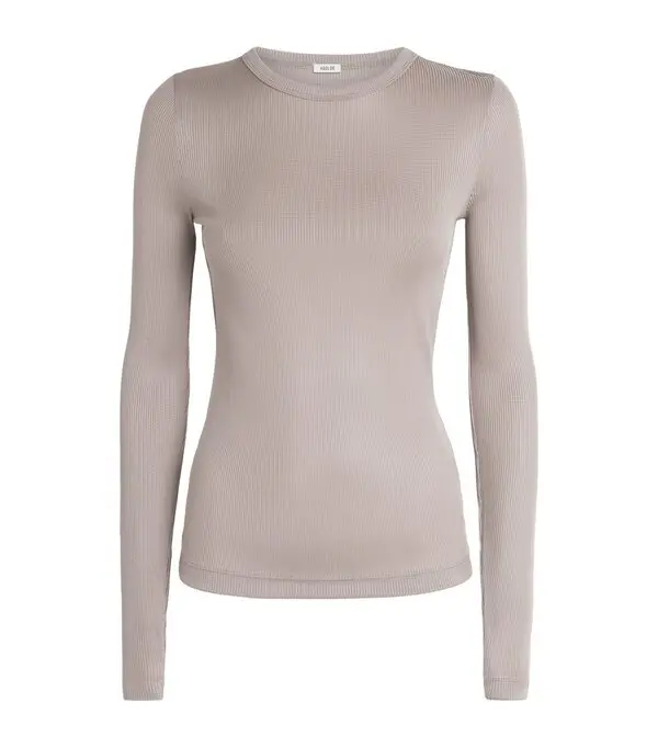 AGOLDE Ribbed Delphi Top - Grey