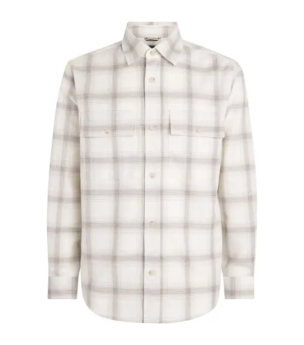 BOSS Virgin Wool-cotton Check Shirt