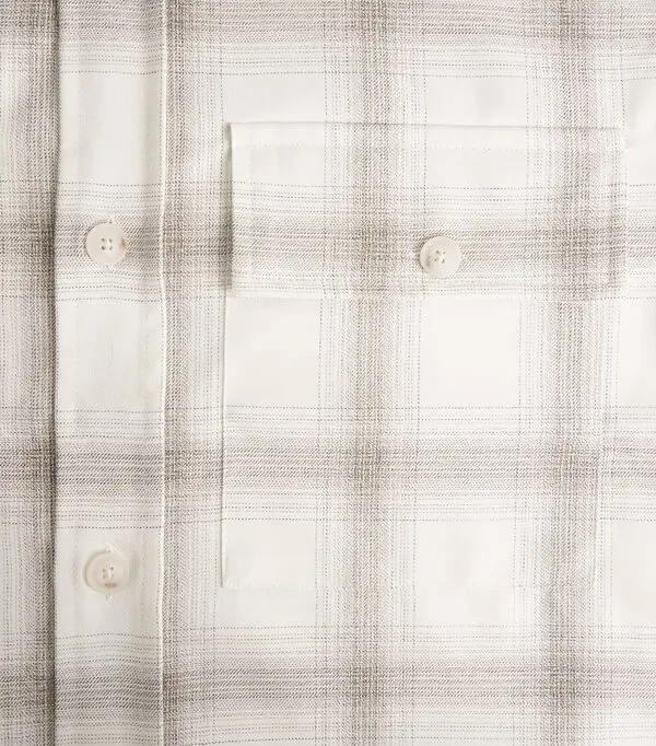 BOSS Virgin Wool-cotton Check Shirt