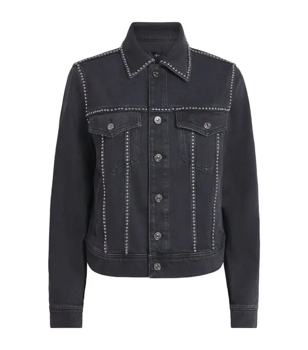 7 For All Mankind Studded Denim Jacket