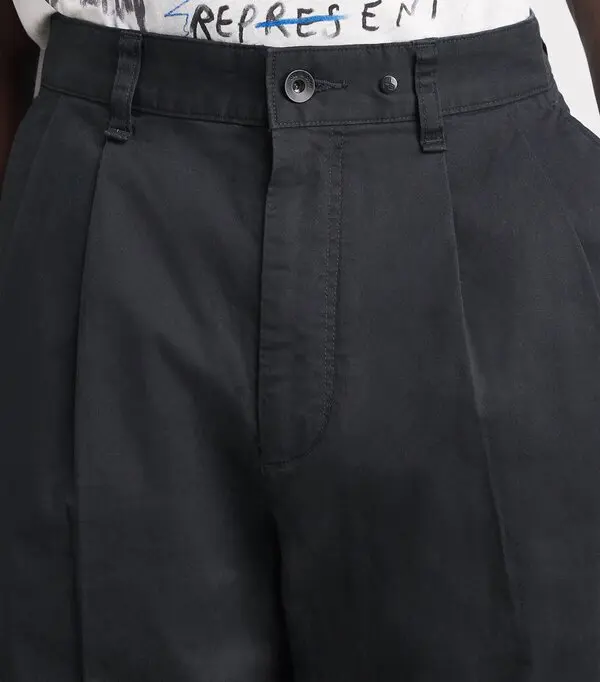 Rag & Bone Cotton Pleated Baggy Chinos
