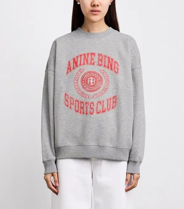 ANINE BING Oversized Miles Collegiate Sweatshirt