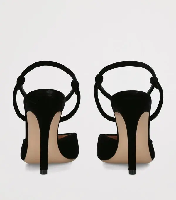 GIANVITO ROSSI Velvet Slingback Pumps 95